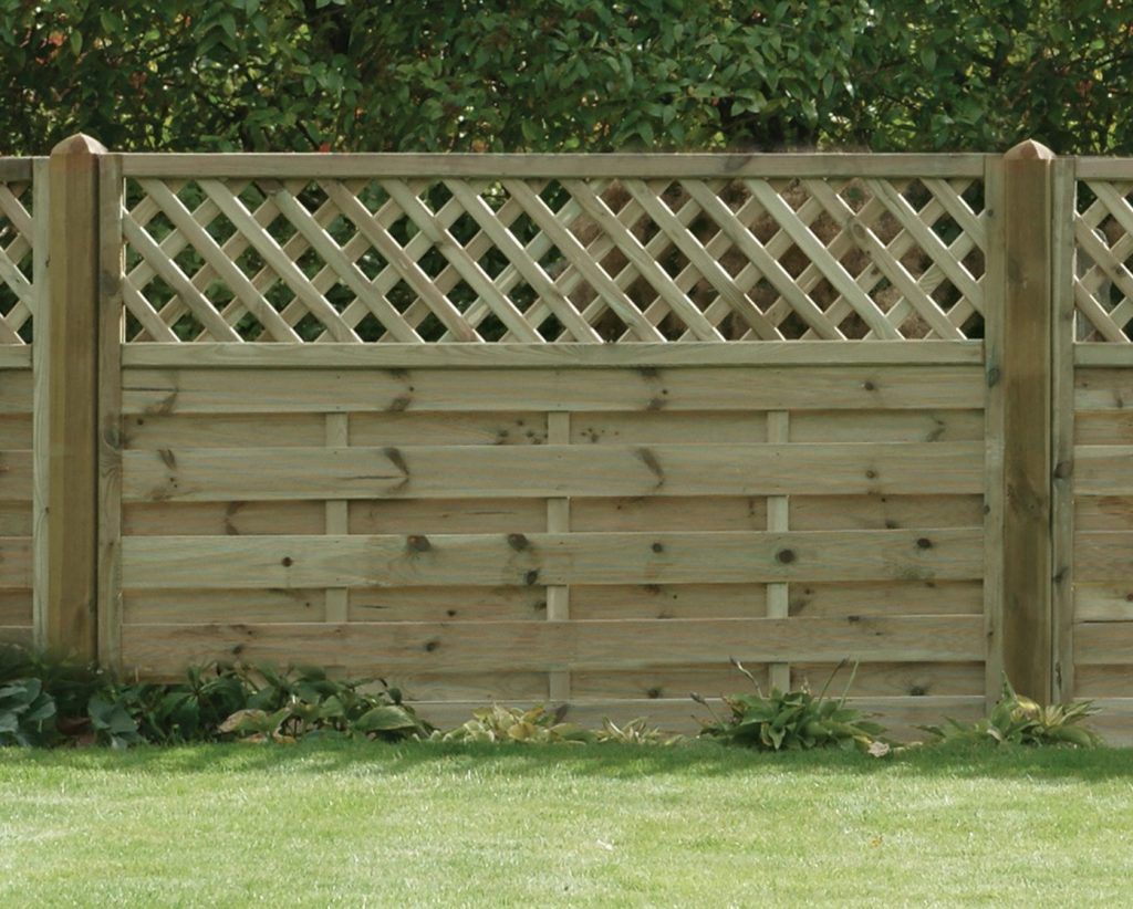 Diamond Decorative Lattice Fence Panels - Fettes