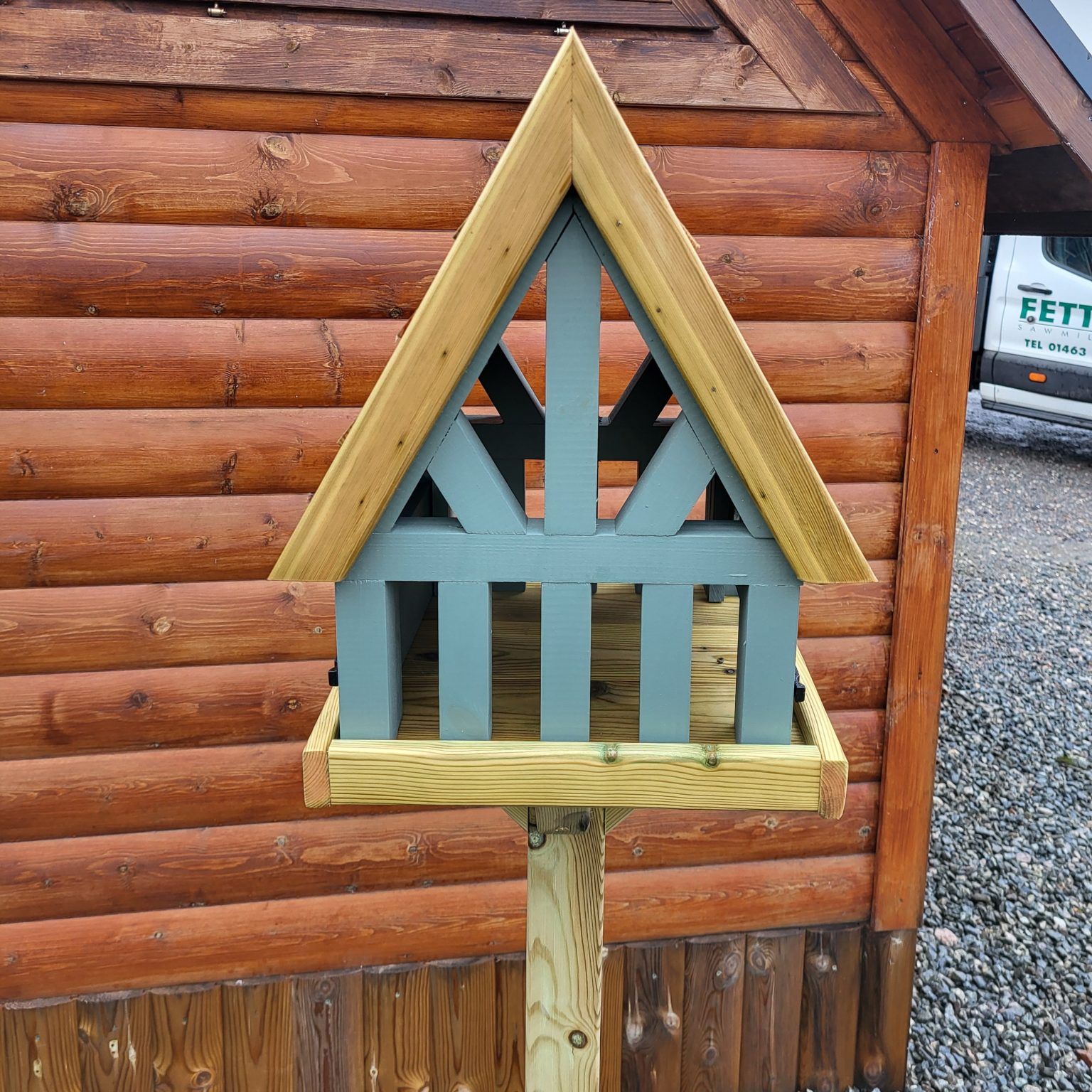 Fettes | A World of Wood and a Few Surprises too | Pigeon Proof Bird Table